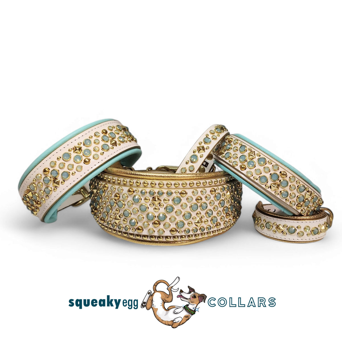 Opal Odyssey Leather Collar - Limited Release – Squeaky Egg Shop