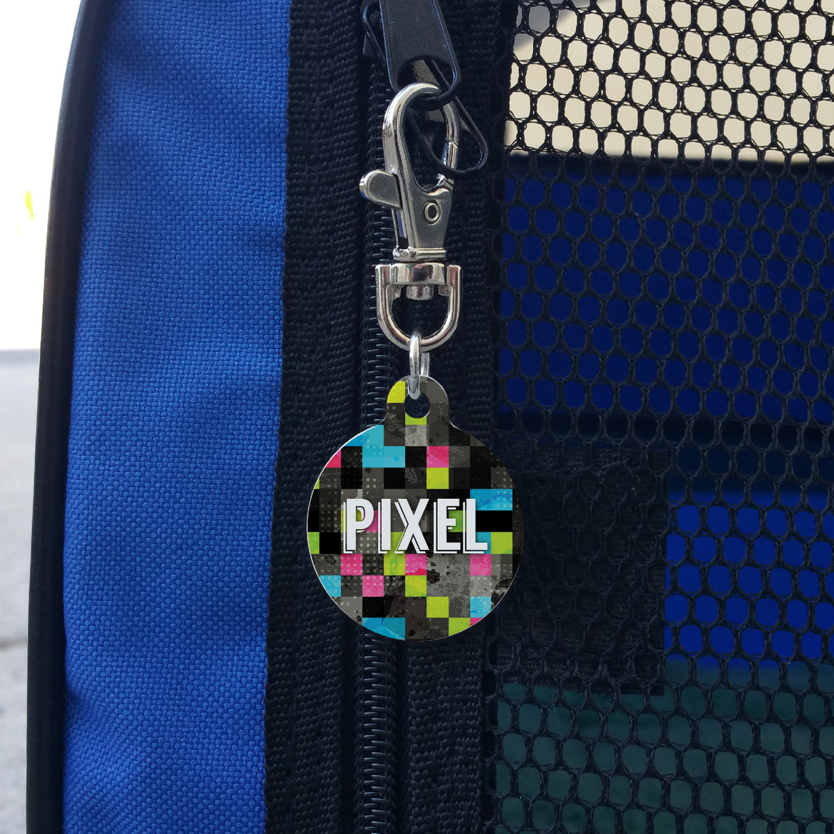 Pixel - Zipper Pull – Squeaky Egg Shop