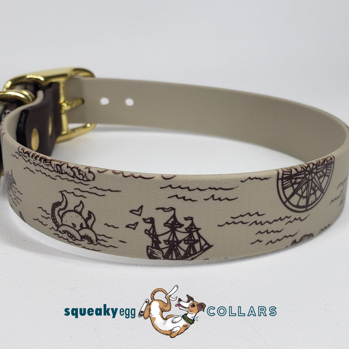 Discovery - Printed Biothane® Buckle Collar – Squeaky Egg Shop