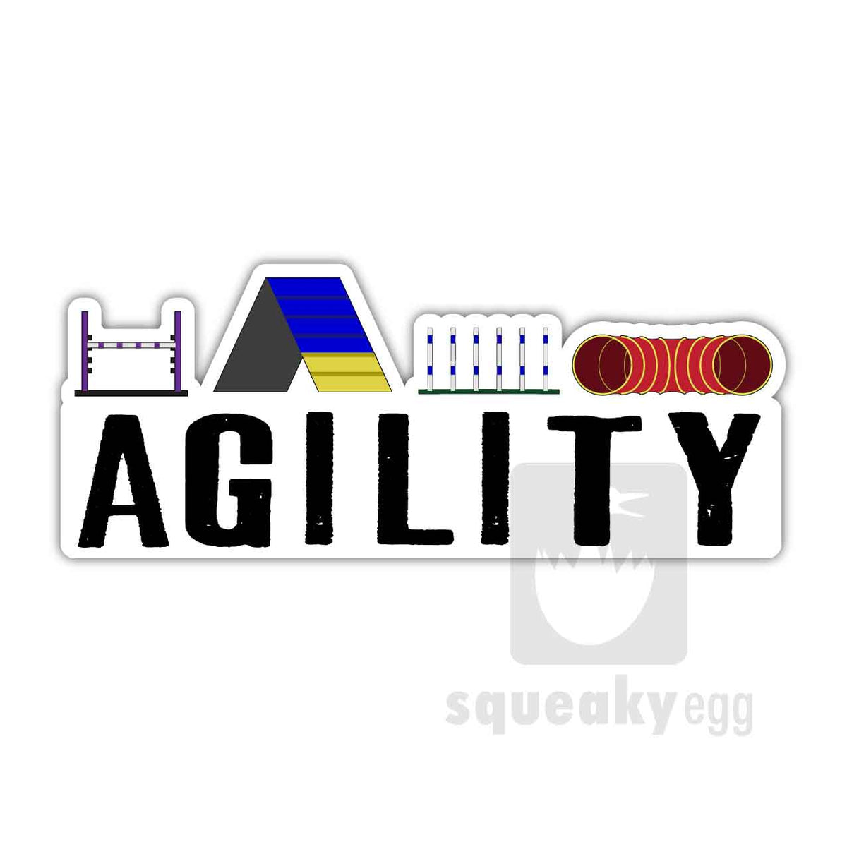Agility - Car Decal – Squeaky Egg Shop