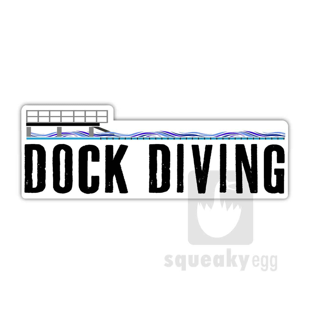 Dock Diving - Car Decal – Squeaky Egg Shop