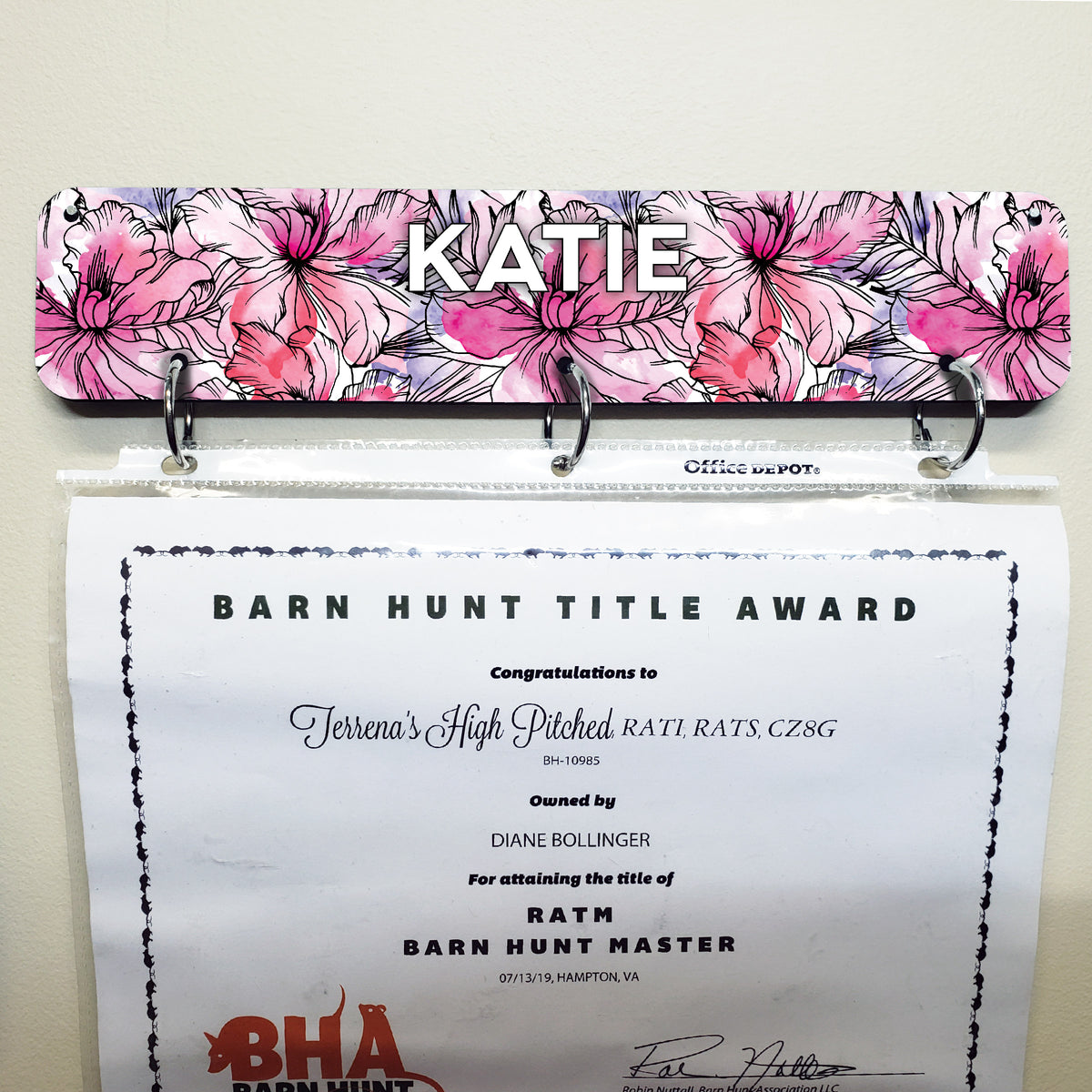 Katie - Certificate Display – Squeaky Egg Shop