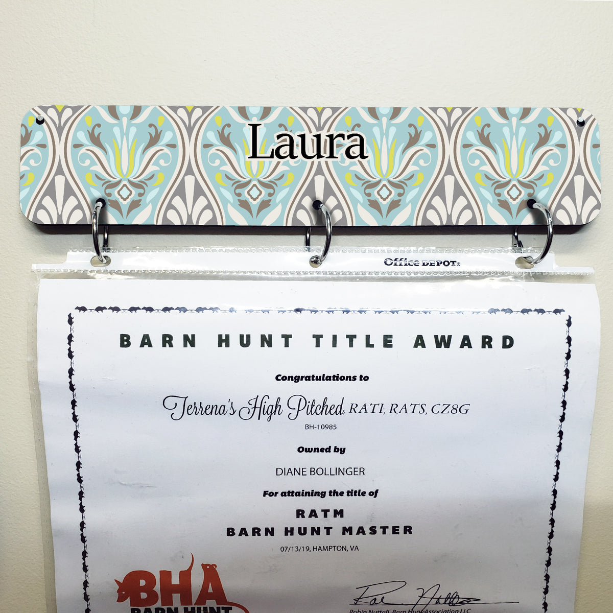 Laura - Certificate Display – Squeaky Egg Shop