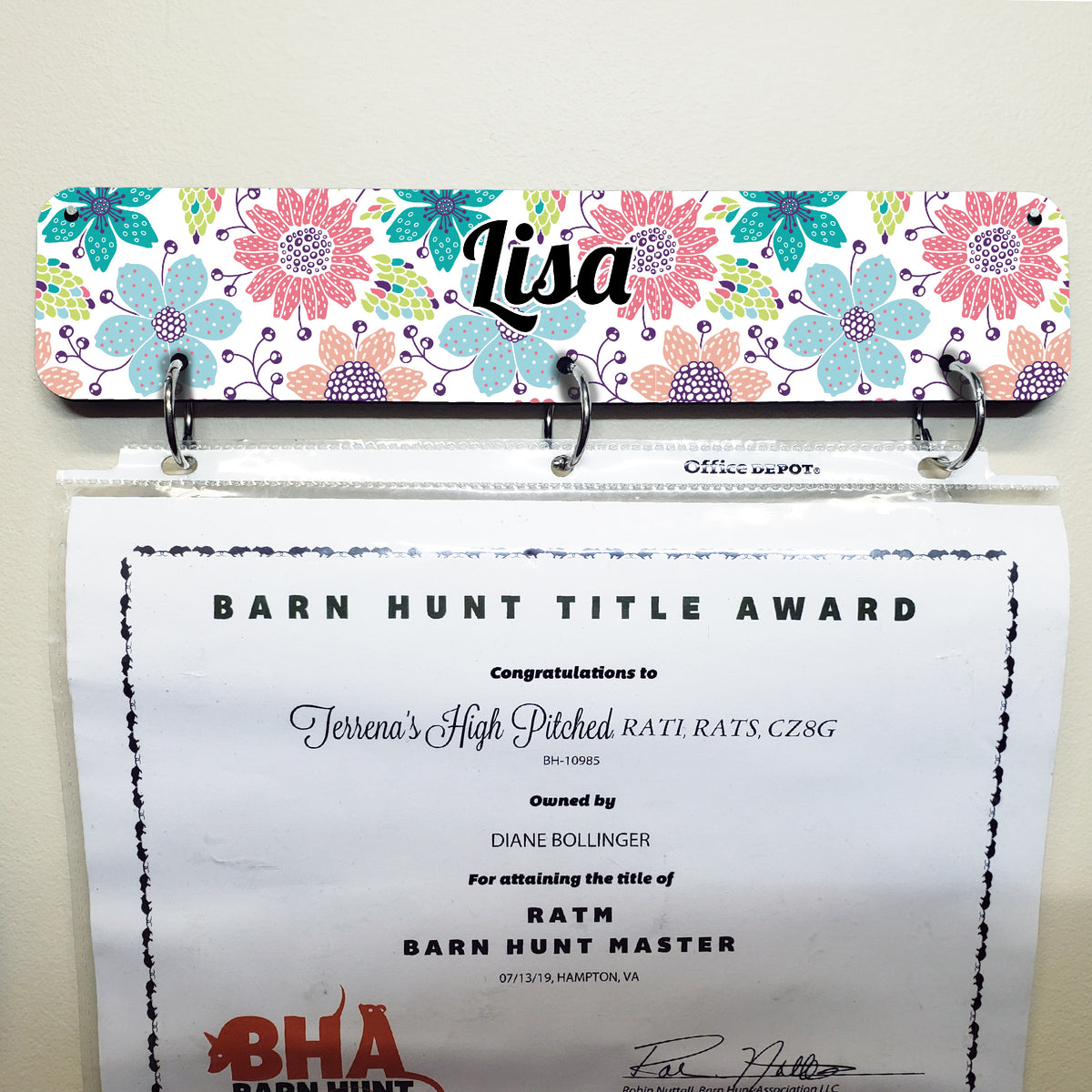 Lisa - Certificate Display – Squeaky Egg Shop